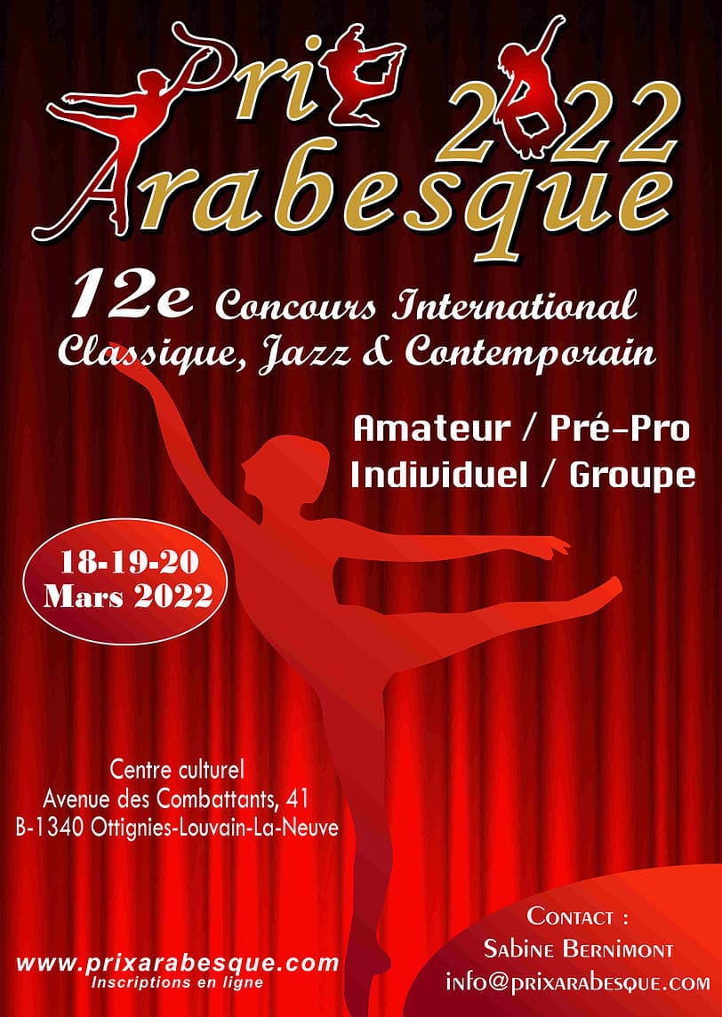 Prix Arabesque 2022 : concours international de danse classique, jazz ...